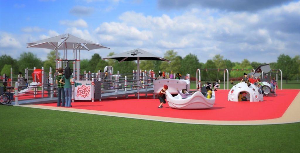 Kids with disabilities can enjoy universally-accessible playground in ... Kids with disabilities can enjoy universally-accessible playground in ...