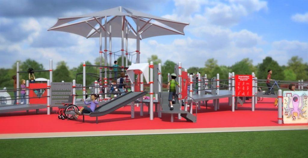 Kids with disabilities can enjoy universally-accessible playground in ... Kids with disabilities can enjoy universally-accessible playground in ...